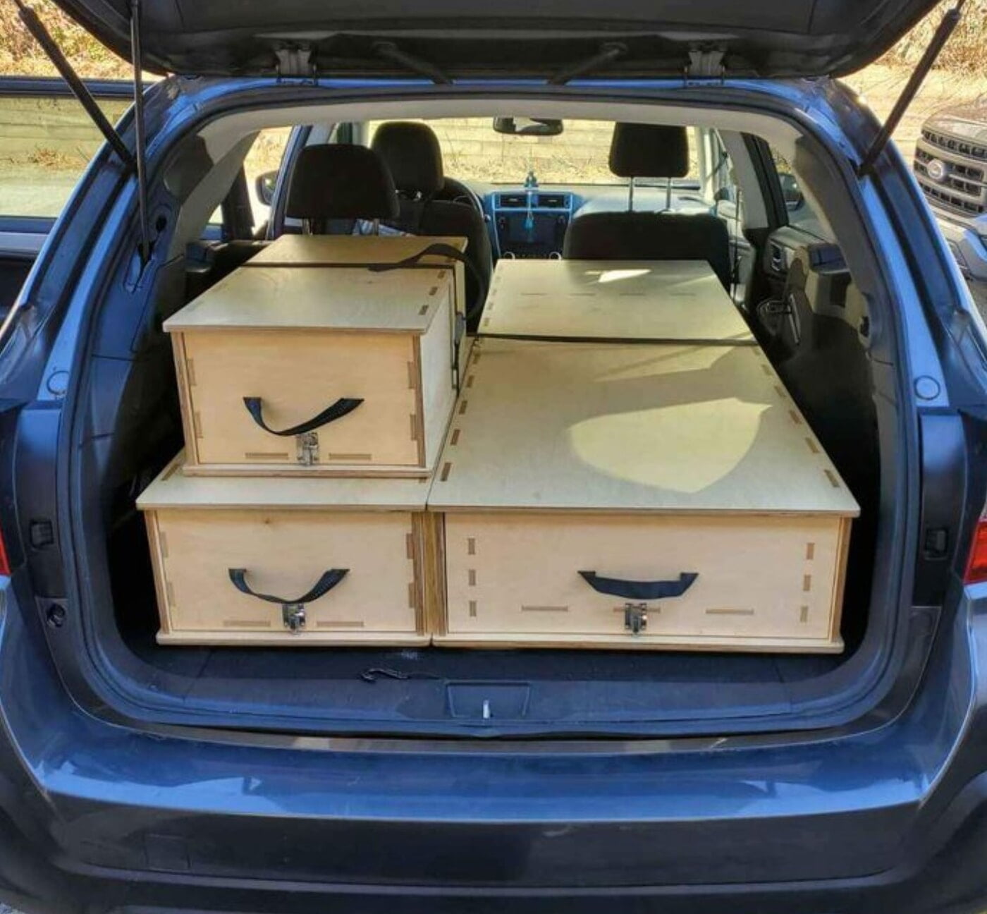 Subaru Outback camp kitchen